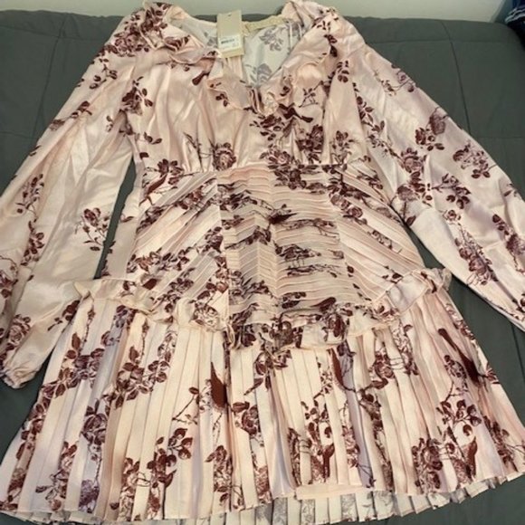 JAYGODFREY | Dresses | Jay Godfrey Mini Dress Size Pink And White ...